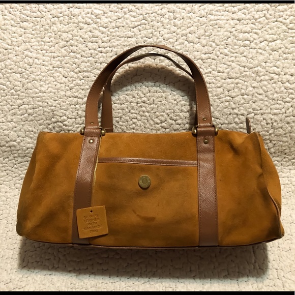 Isaac Mizrahi | Bags | Issac Mizrahi Suede Leather Handbag | Poshmark